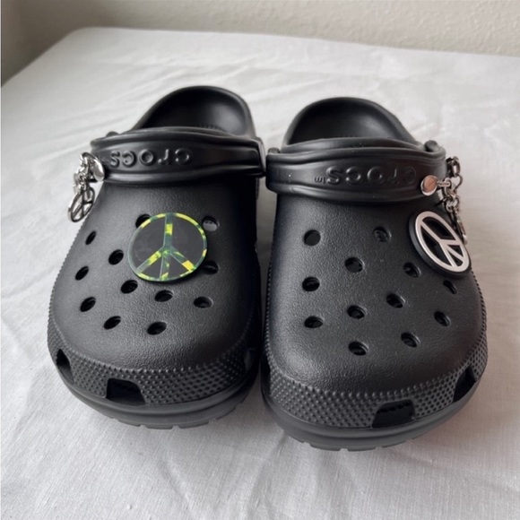 CROCS | Shoes | Crocs Classic Clog Create Your Peace With Metal Chain ...